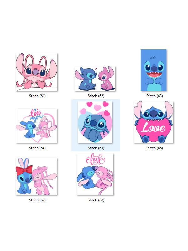 Pack de 68 Elementos para artes – Stitch – Arte Sublime Estamparia